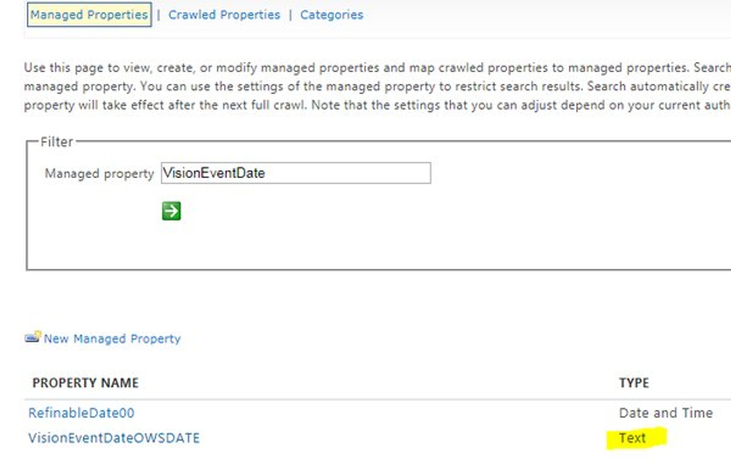 How To Set Up DateTime Managed Property In SharePoint Online